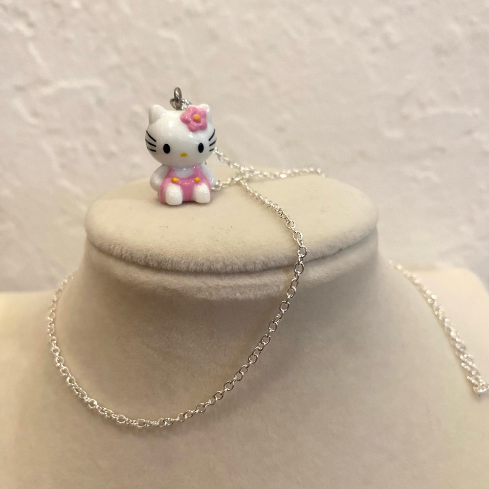 Hello Kitty 2004 Charm Rare Custom Made Necklace - Gem